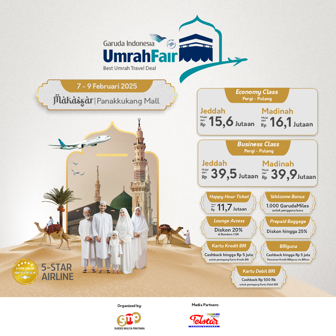 HADIRKAN RAGAM PILIHAN PERJALANAN UMRAH TERJANGKAU, GARUDAINDONESIA ...